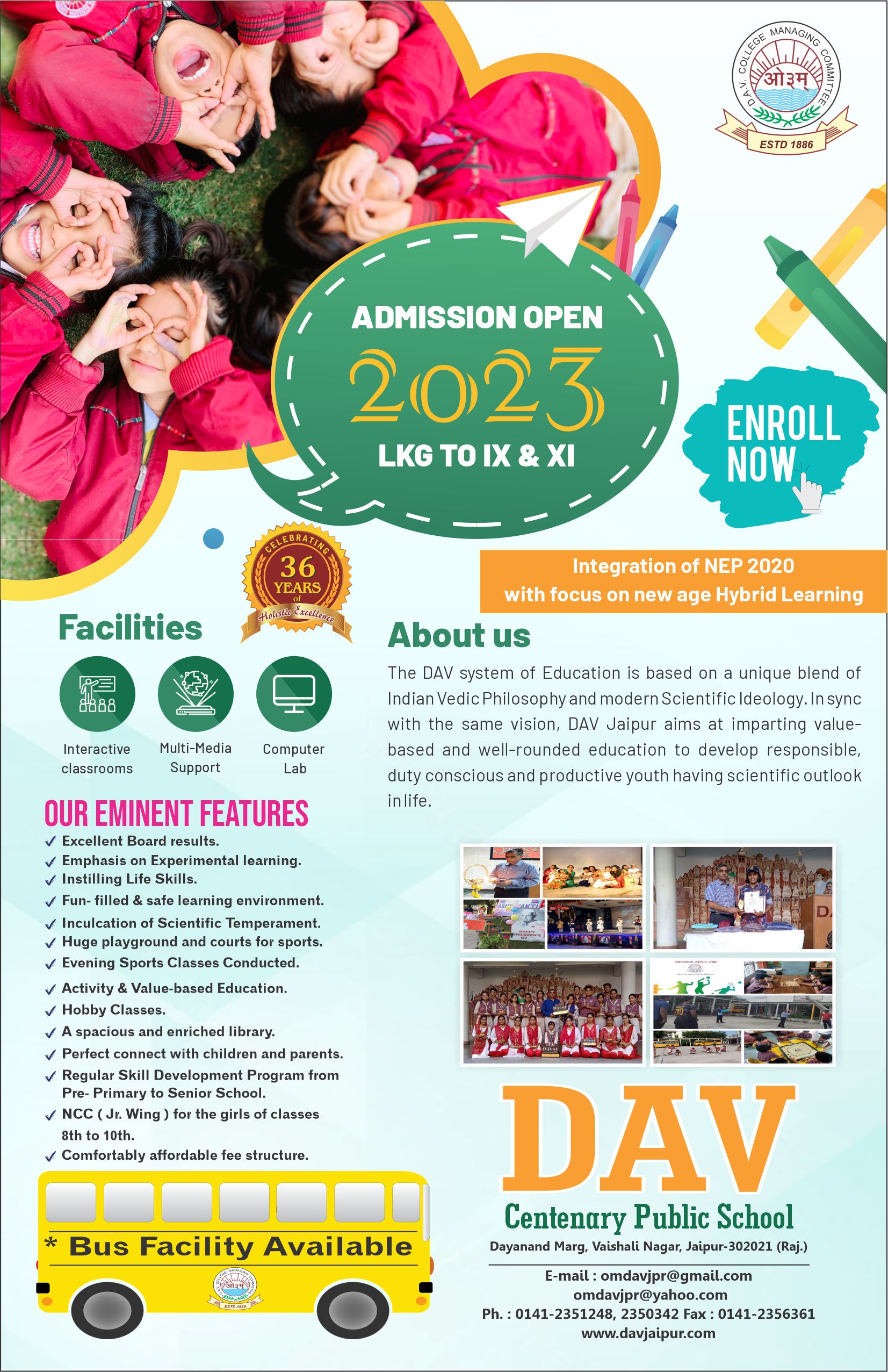 WELCOME TO DAV CENTENARY PUBLIC SCHOOL, JAIPUR